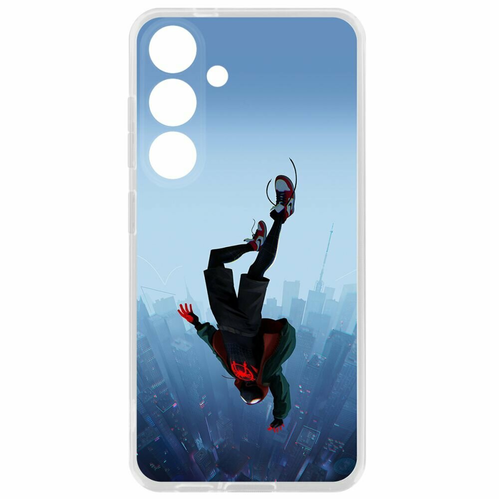 Чехол-накладка Krutoff Clear Case Человек-Паук. Майлз Моралес для Samsung Galaxy S24+