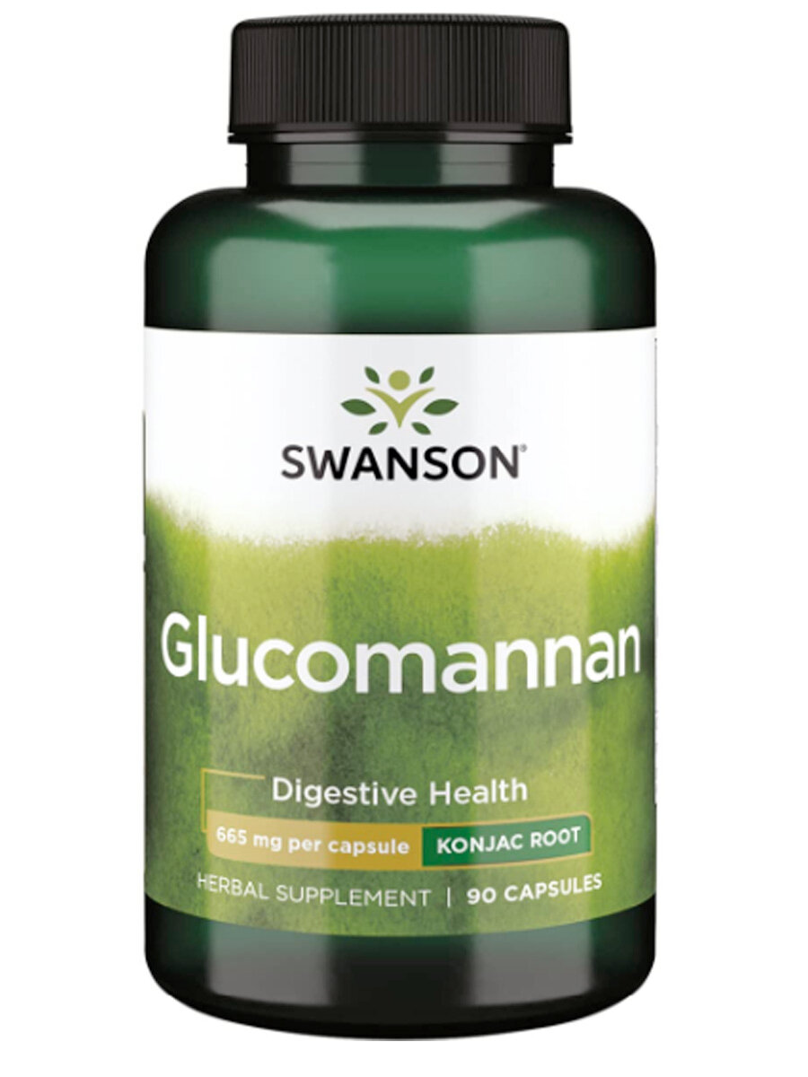 SWANSON Glucomannan 665 мг 90 капсул