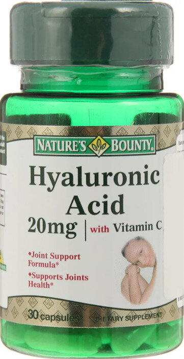 Гиалуроновая кислота "Nature's Bounty", капсулы 20 мг, №30