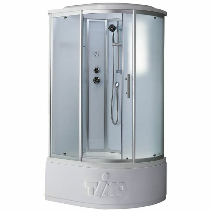 Душевая кабина Timo (Тимо) Standart T-6610SL цвет профиля хром, стекло матовое 5 мм 85х220х110 см