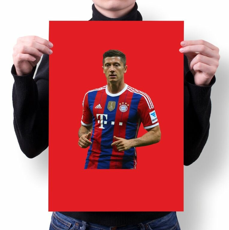 Плакат Роберт Левандовский, Robert Lewandowski №23, А3