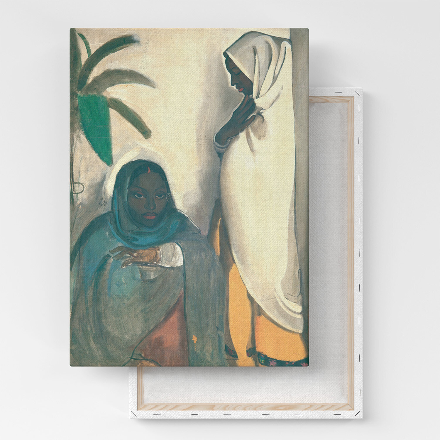 Картина на холсте, репродукция / Амрита Шер-Гил - Two Women / Размер 30 x 40 см