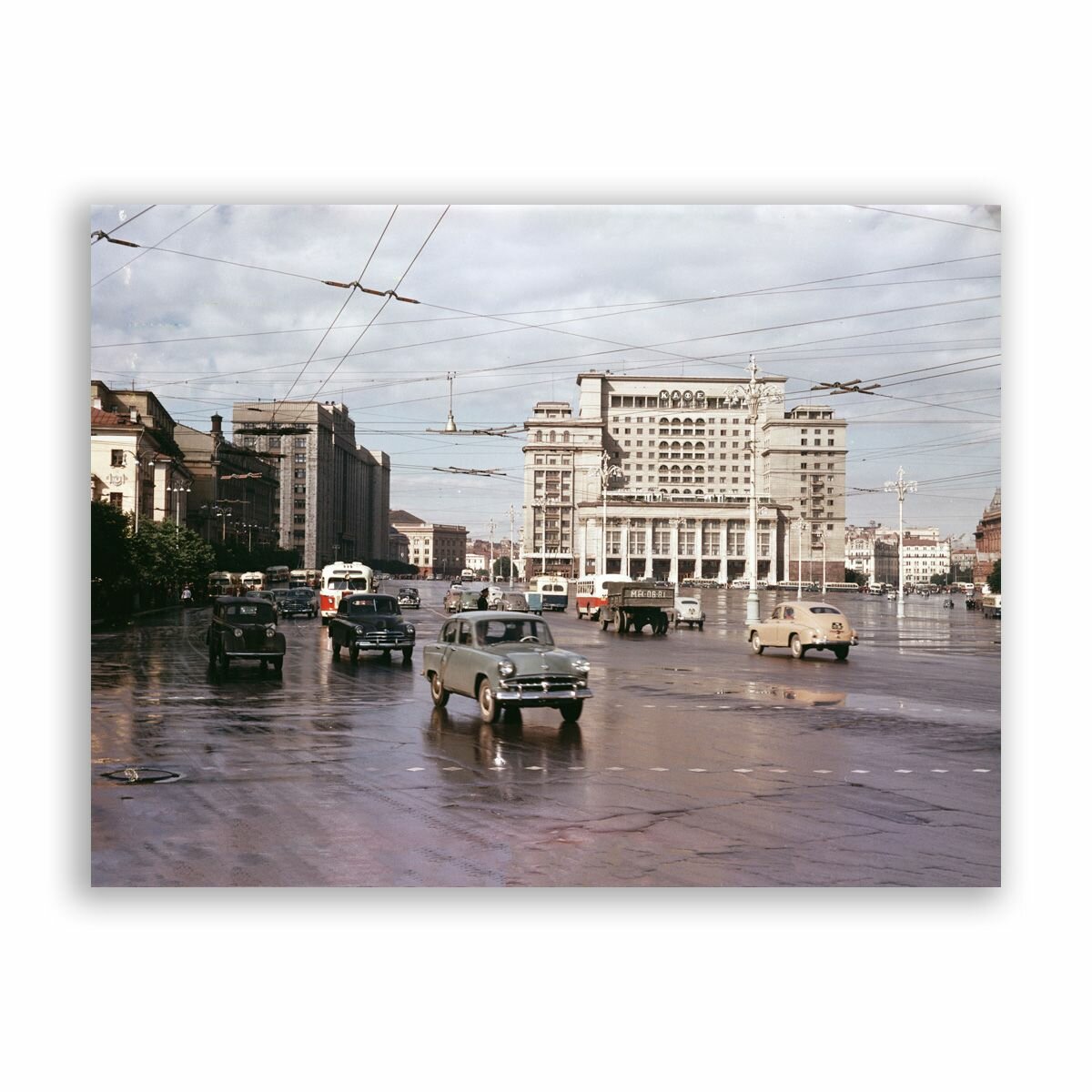 Советский постер, плакат на бумаге / Старая Москва / Размер 40 x 53 см