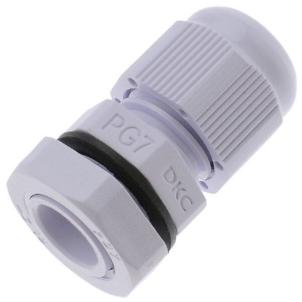 Сальник 52500 с уплотнением Pg 7 с контргайкой (D кабеля 3-6,5мм, IP68) (ДКС) (9 шт. в комплекте)