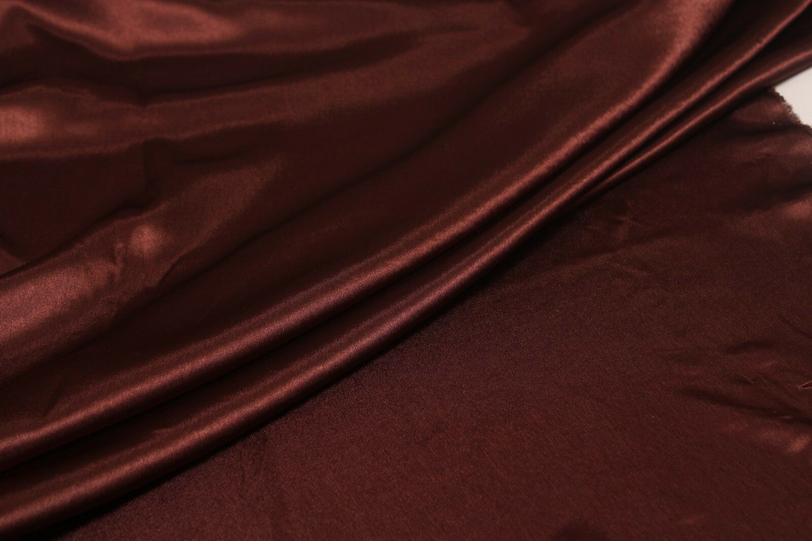 Ткань Креп атлас шоколадный 0,5 м