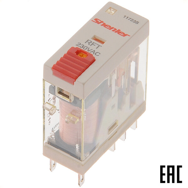 Реле промежуточное RFT2CO730LT, 230В AC, 8А, 2п (Shenler)