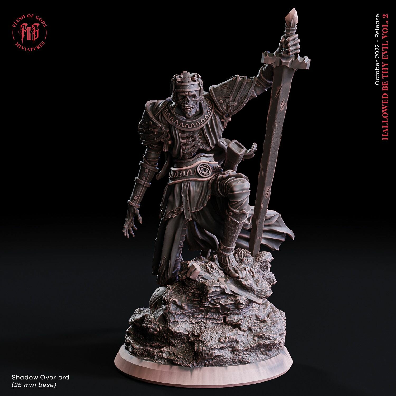 Миниатюра D&D 'Повелитель теней' масштаб 32 мм (DnD, Dungeons & Dragons, ДнД, Подземелья и Драконы, Pathfinder)