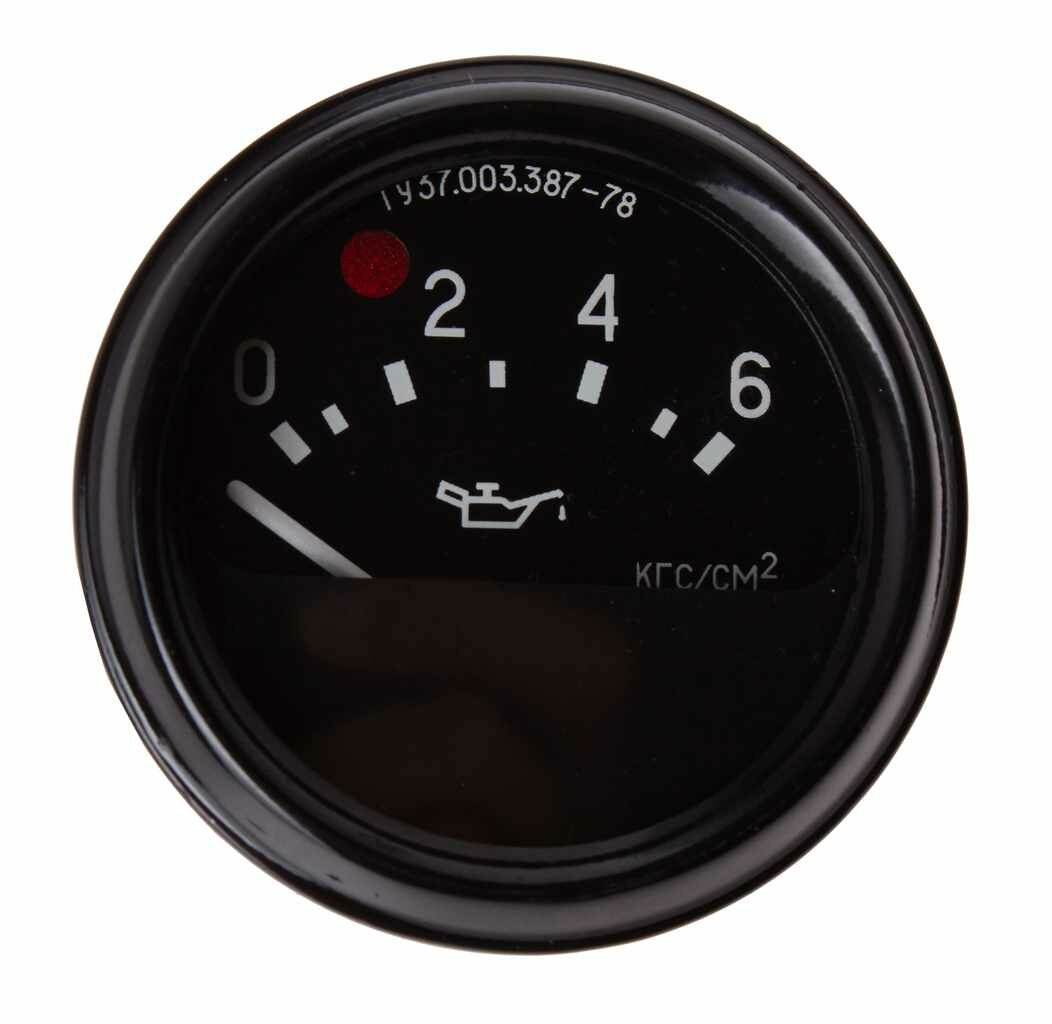Указатель давления ГАЗ-3307, УАЗ, ЗИЛ (от 0 до 6кг/см2), 15.3810010, автоприбор