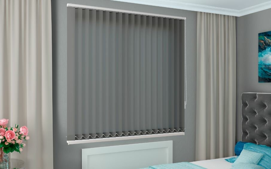 Ламели для вертикальных тканевых жалюзи на окна из ткани Лайн (длина 180 см - 10 шт)