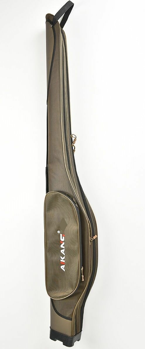 Чехол для удочек "AiKang" среднежесткий полутубус (150см, 2 отделения + 1 карман)