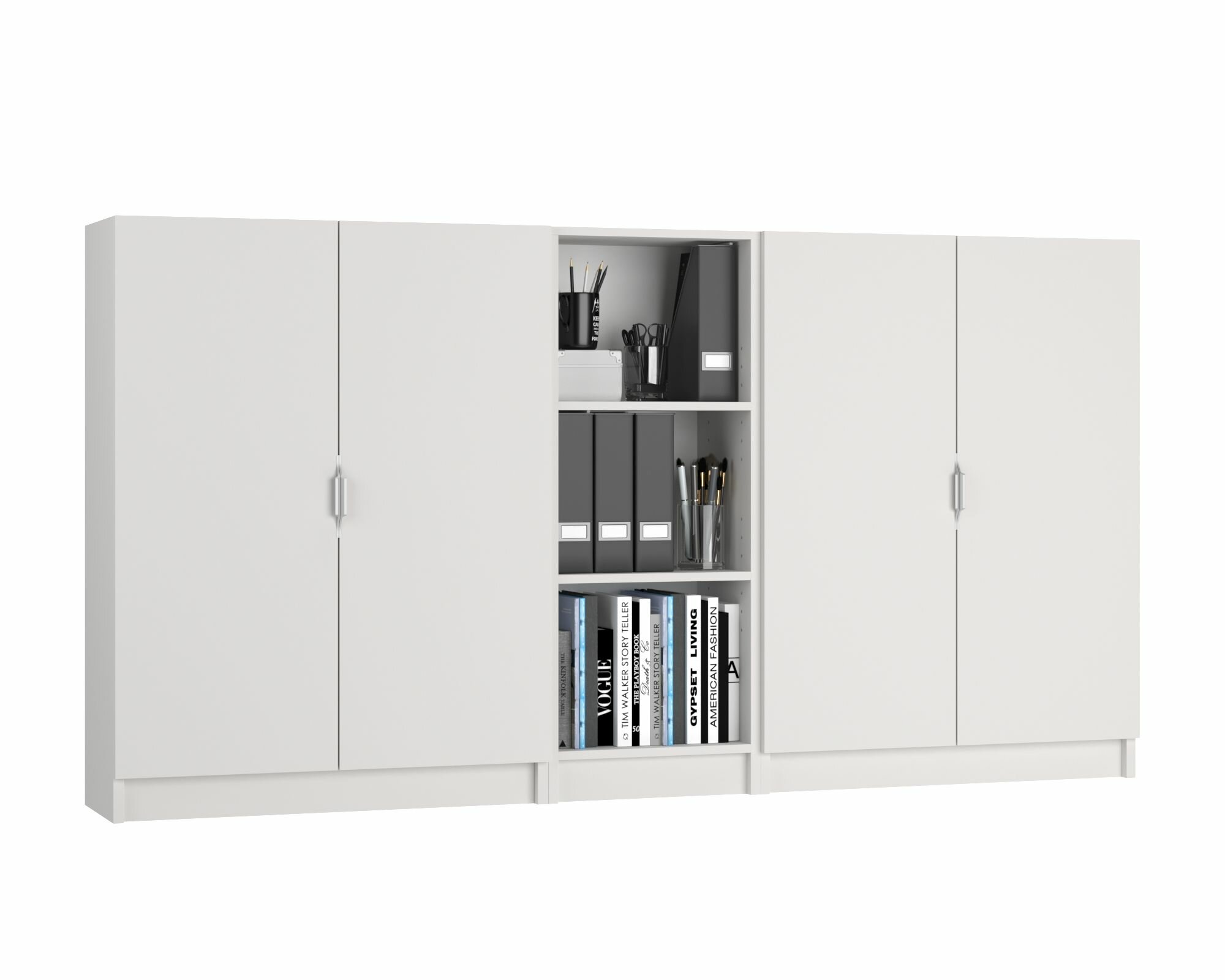 Стеллаж для книг "Билли 26" 200х106х28, белый