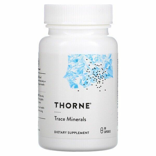 Thorne Research, Trace Minerals, Микроэлементы, 90 капсул