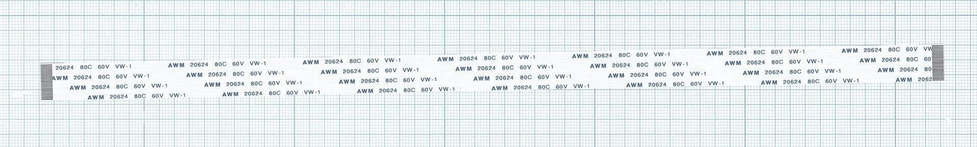 Шлейф универсальный 24pin, шаг 0,8мм, длина 20см
