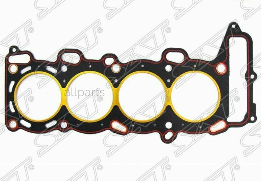 SAT ST-11044-79E13 Прокладка головки блока цилиндров Nissan Almera 95-00 / Primera 90-02 SR20DE (Паронит)