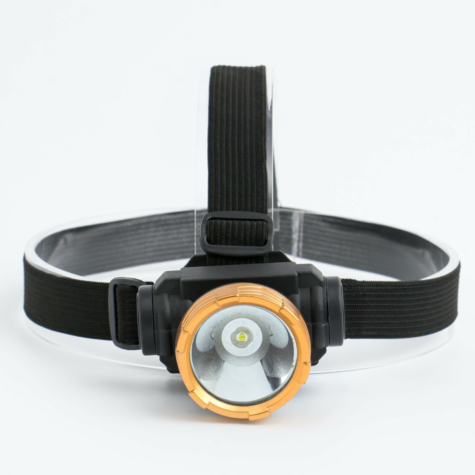 Фонарь налобный аккумуляторный "Мастер К.", 3 Вт, 800 mAh, 3.7 В, 100 лм, 1 режим, USB