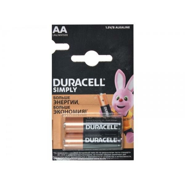Батарейки Duracell LR-06 AA 2 штуки