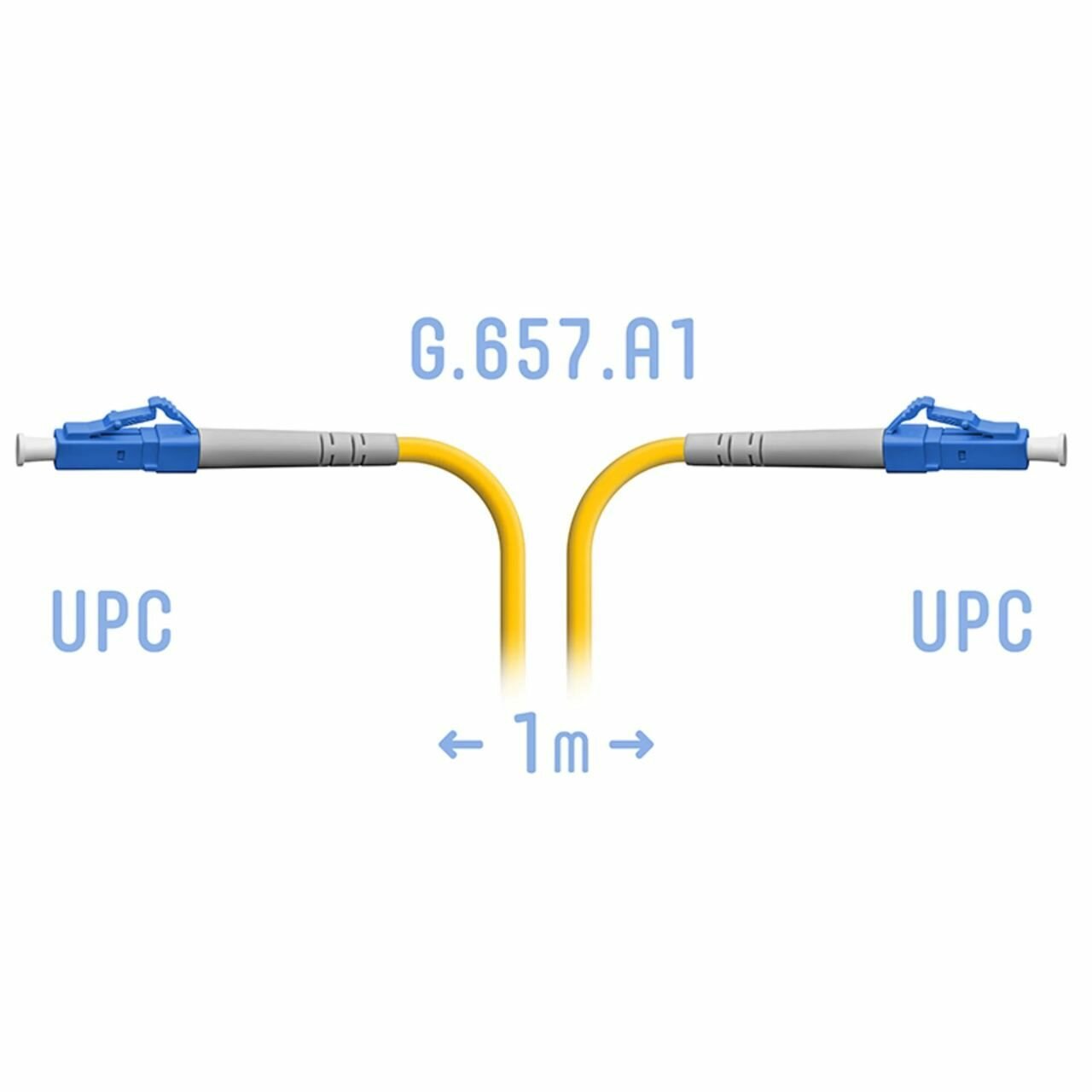 Патчкорд оптический LC/UPC SM G.657. A1 1 метр