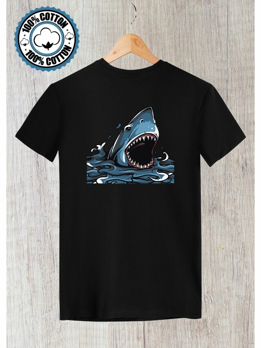 Футболка акула shark