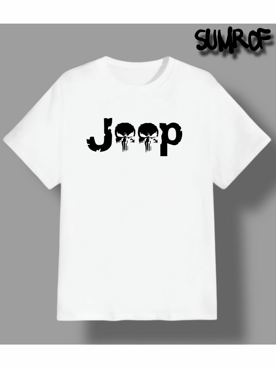 Футболка Zerosell jeep каратель череп