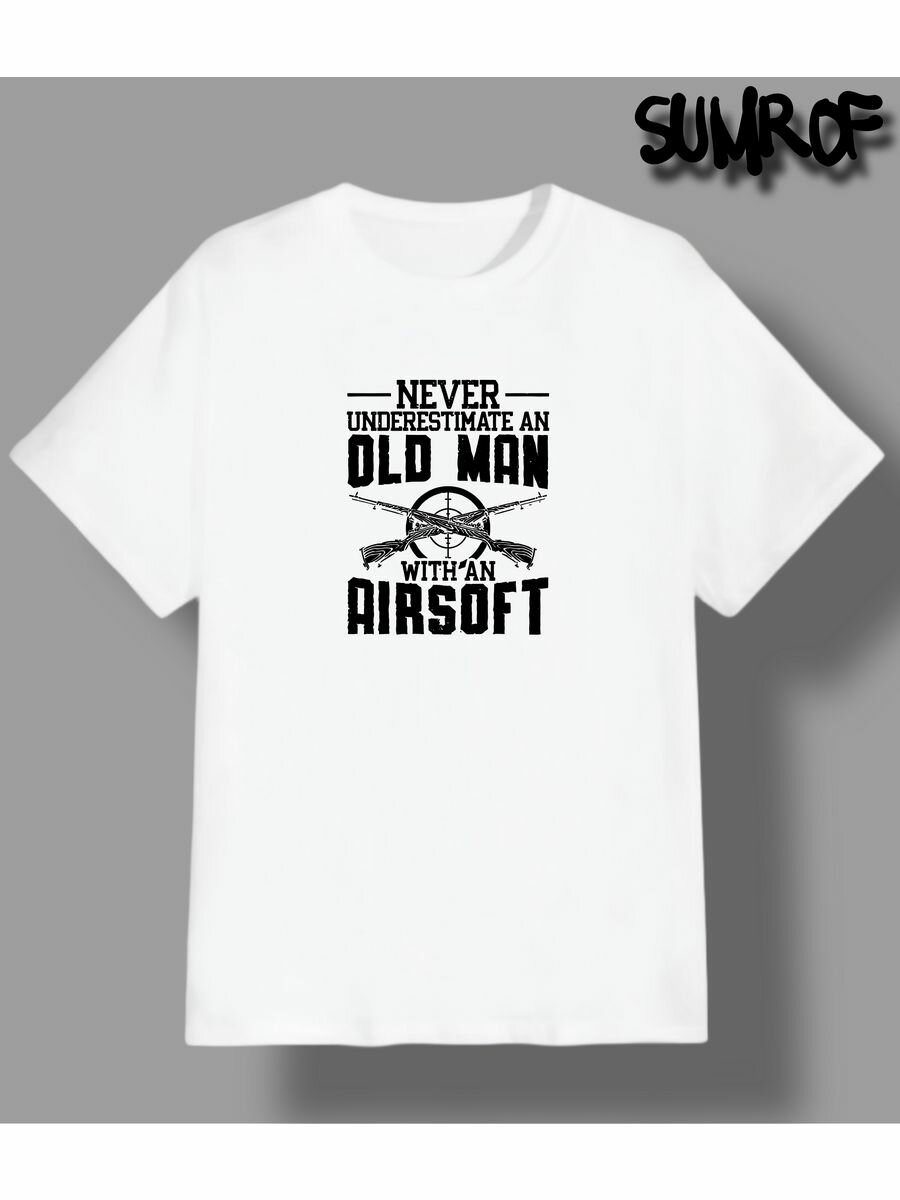 Футболка с надписью old man охота