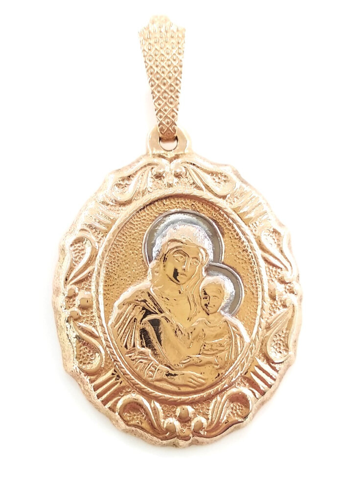 Подвеска, красное золото, 585 проба