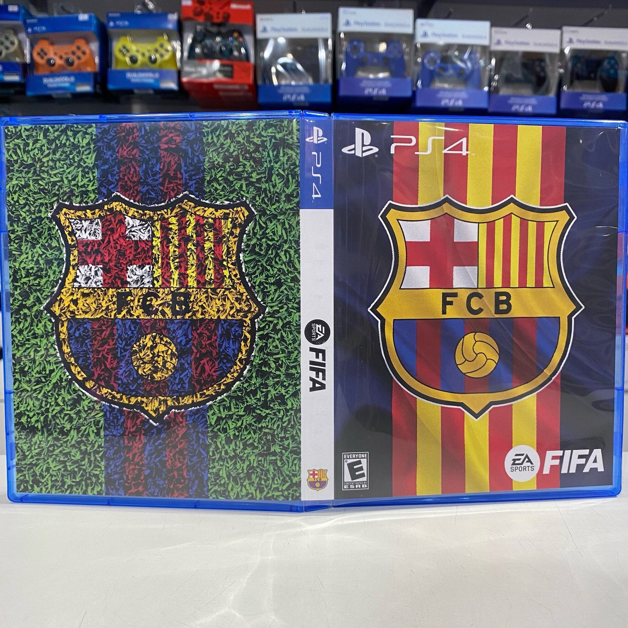 Эксклюзивная обложка PS4 для FIFA Barselona №1
