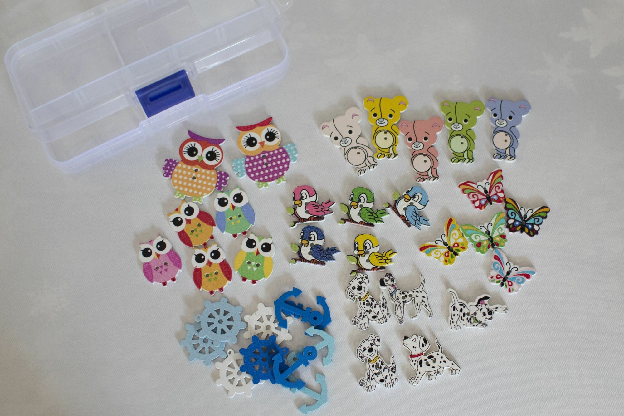 Декоративные деревянные пуговицы