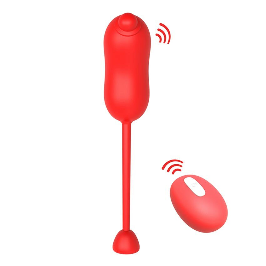 Красное виброяйцо с пультом ДУ. Цвет - красный. Производитель - I-MOON