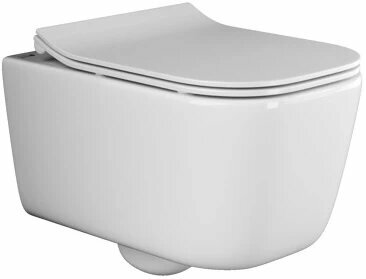 Унитаз подвесной Ceramica Nova New Day CN3005 безободковый, с сиденьем микролифт, белый