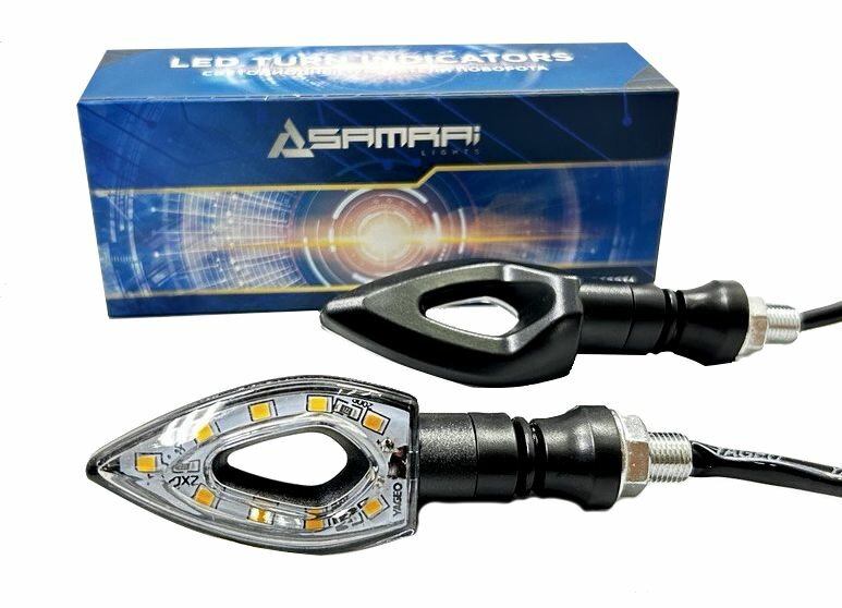 Светодиодные поворотники для мото-техники TM-14(комплект 2шт)/ мотоповоротники/ 12в