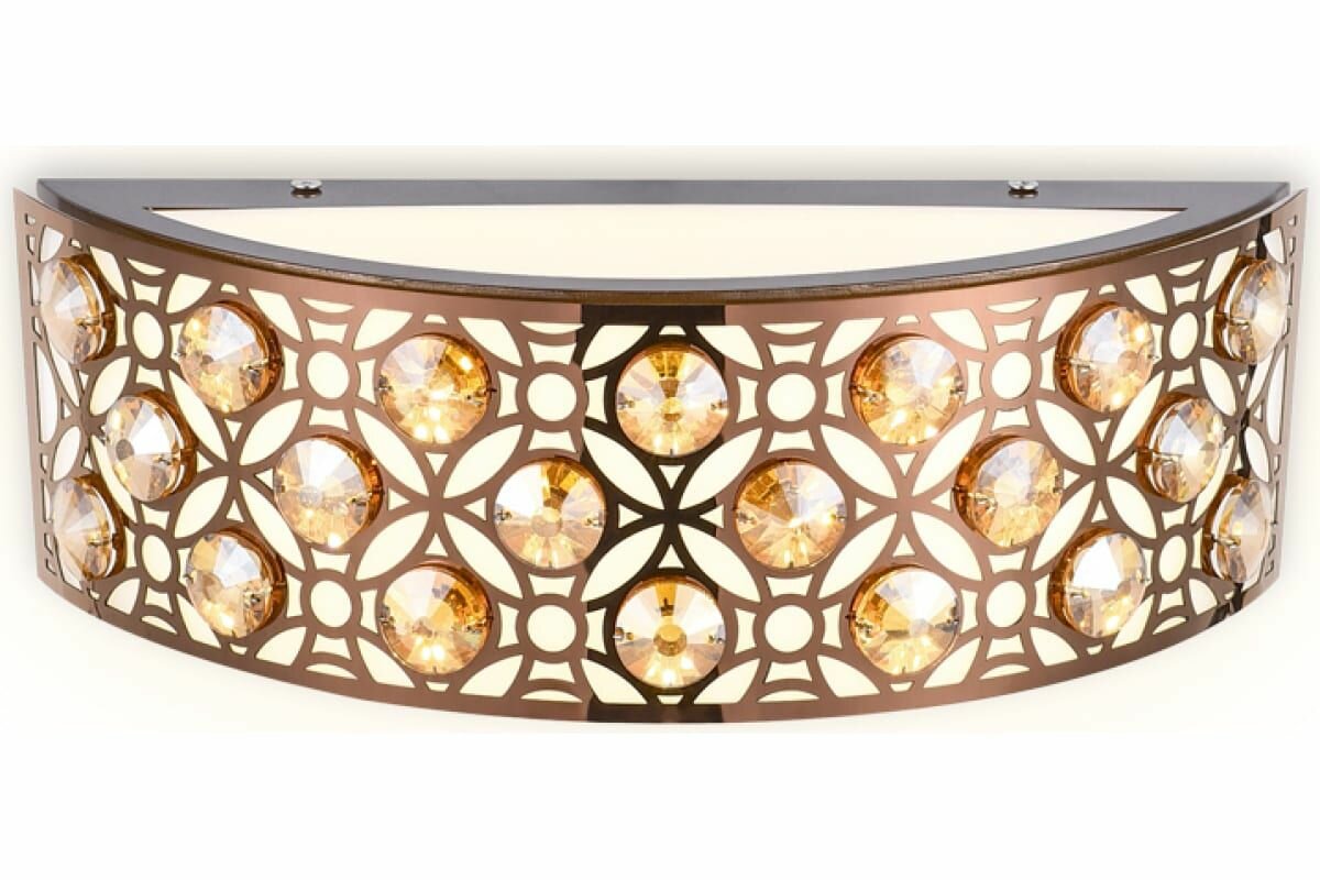 Настенный светильник светодиодный Ambrella light Acrylica Ice FA9412 CF/TI кофе/янтарь, 12 Вт, коричневый