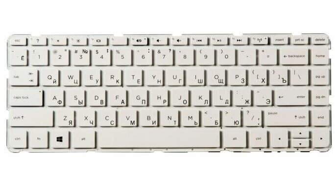 Клавиатура MP-13M53US-698 для ноутбука HP Pavilion SleekBook 14-n, 14-n000, 240, 245 G2, 440 G0, без рамки, гор. Enter