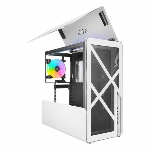 Корпус ATX AZZA Cast, Full-Tower, без БП, белый [csaz-808wm cast]
