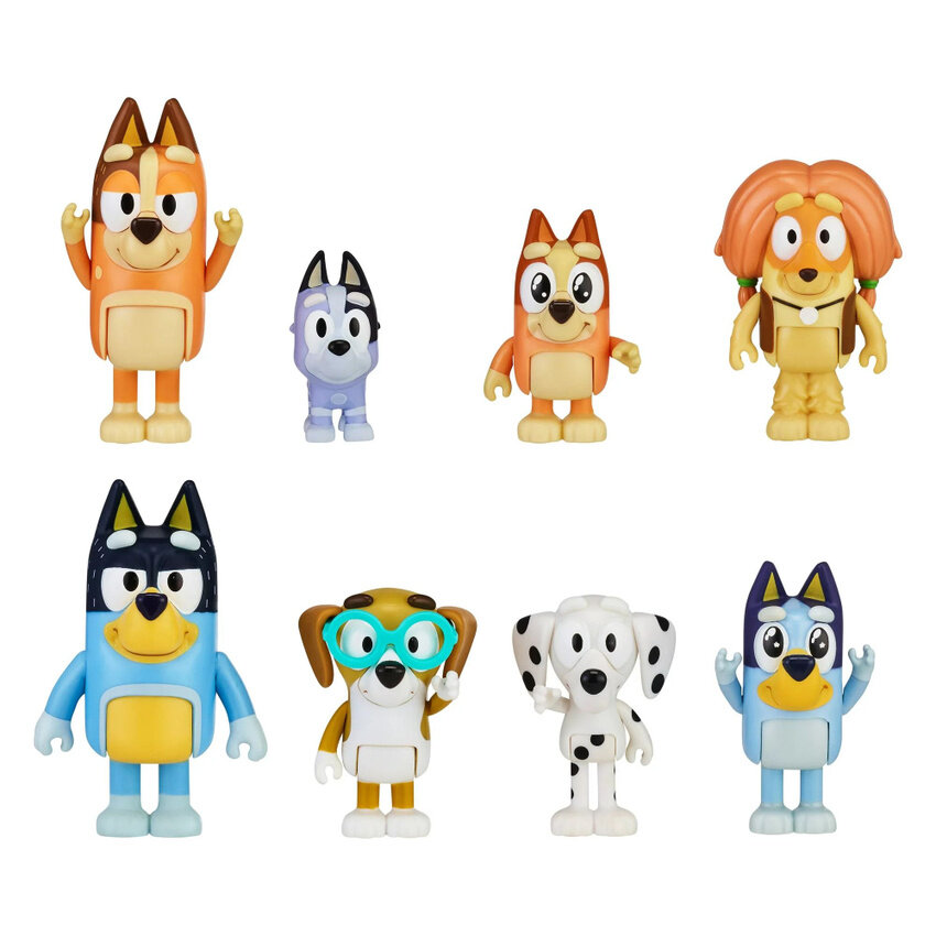 Набор фигурок Блуи / Bluey 8шт (6-10см) от магазина PopCultura.Store