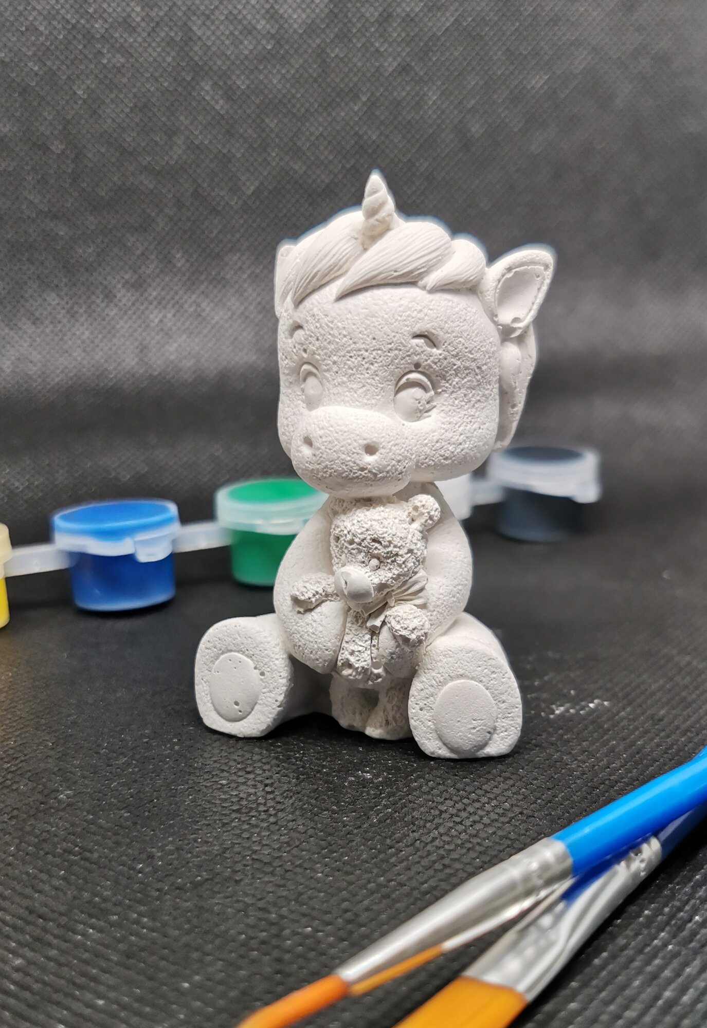 "Единорожка Моня" - 3D раскраска из гипса