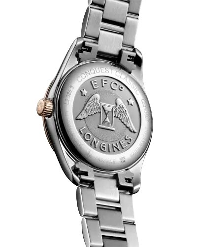 Наручные часы LONGINES Conquest Classic, серебристый/золотистый/синий — фото 1