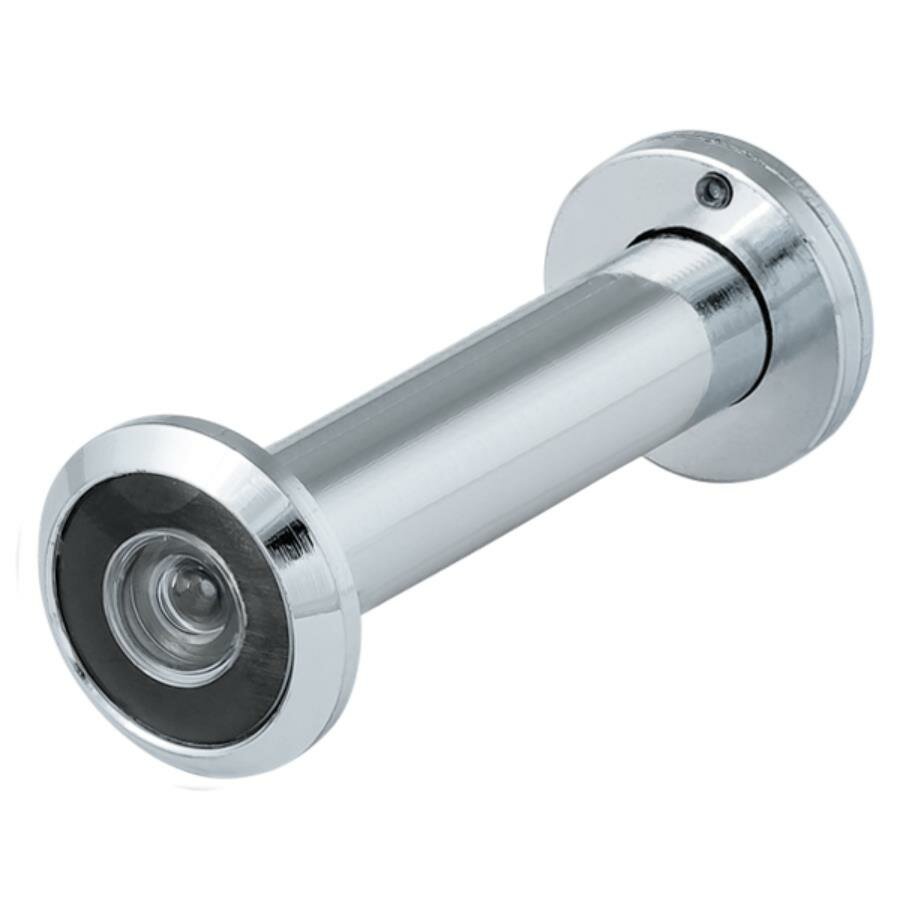 DVZ4, глазок, Fuaro (Фуаро) 16/200/70x130 (оптика пластик, угол обзора 200) CP Хром