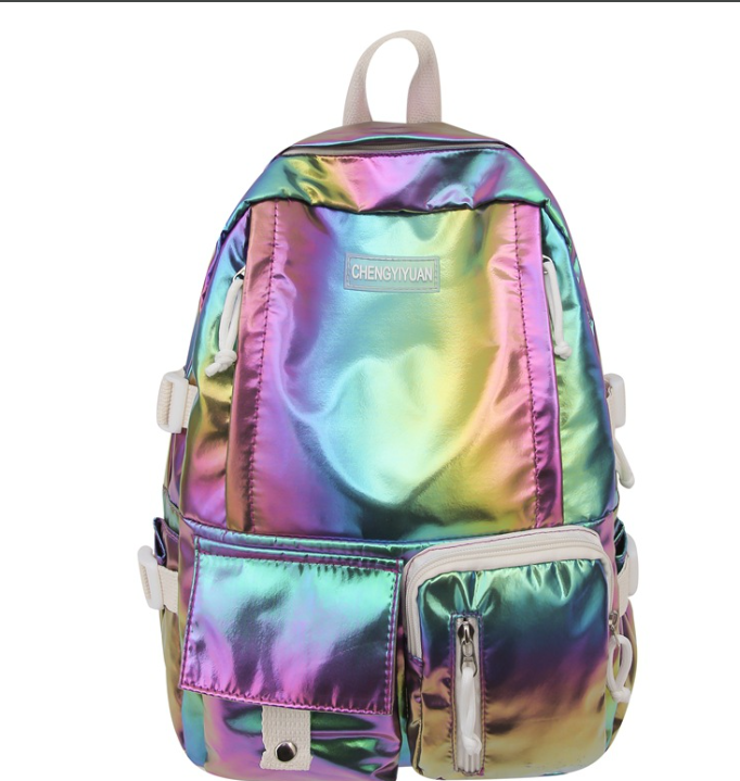 Рюкзак школьный непромокаемый легкий перламутровый