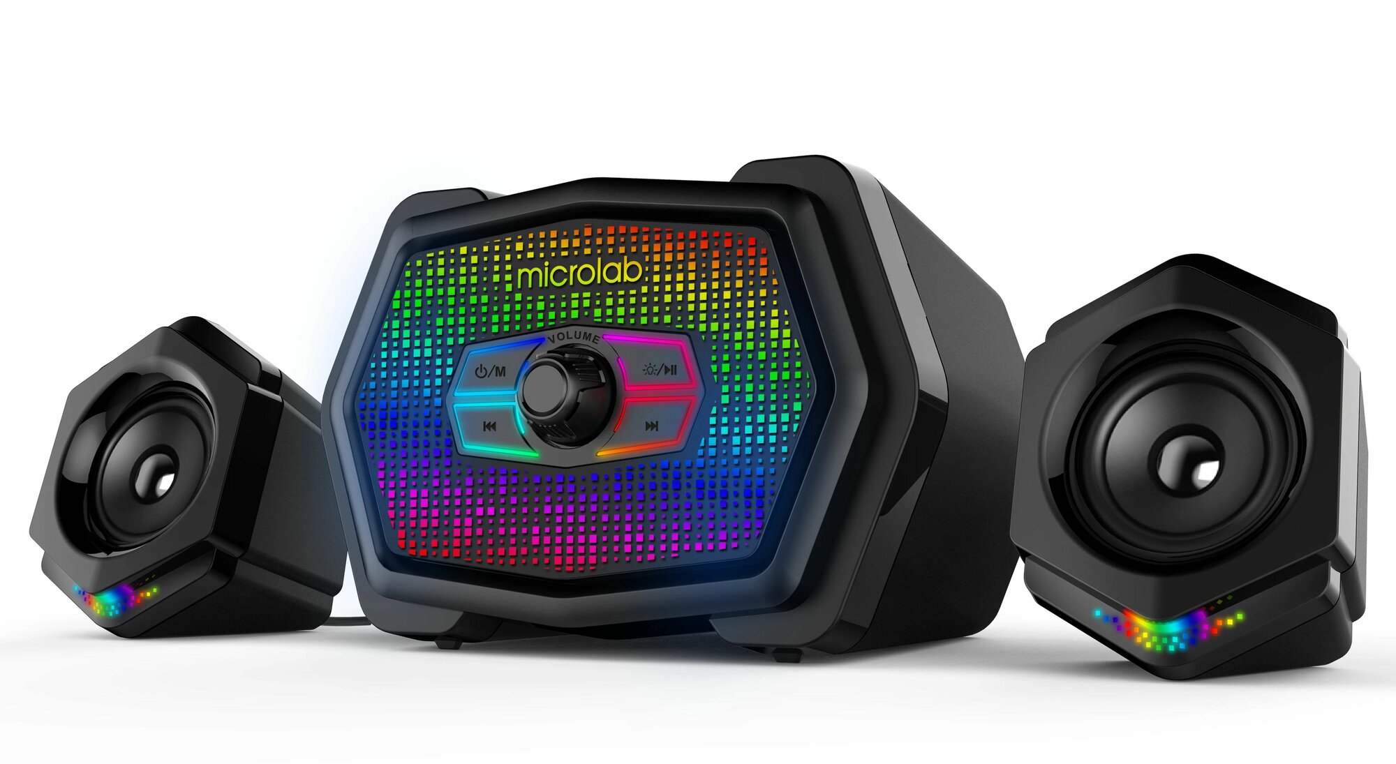 Колонки Bluetooth Microlab U220, 2.1, черный — фото 1