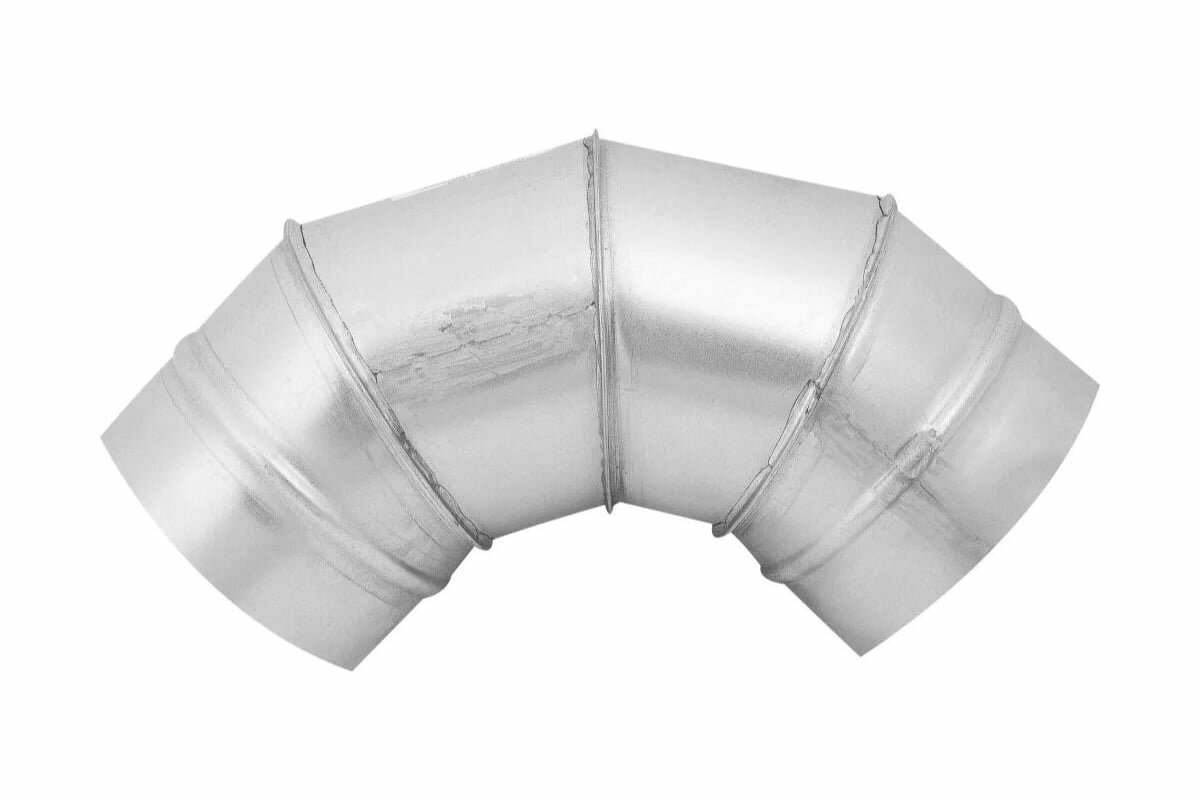 ООО Вентмаркет Отвод, для круглых воздуховодов на 90, d160, оцинкованная сталь OTV90x160