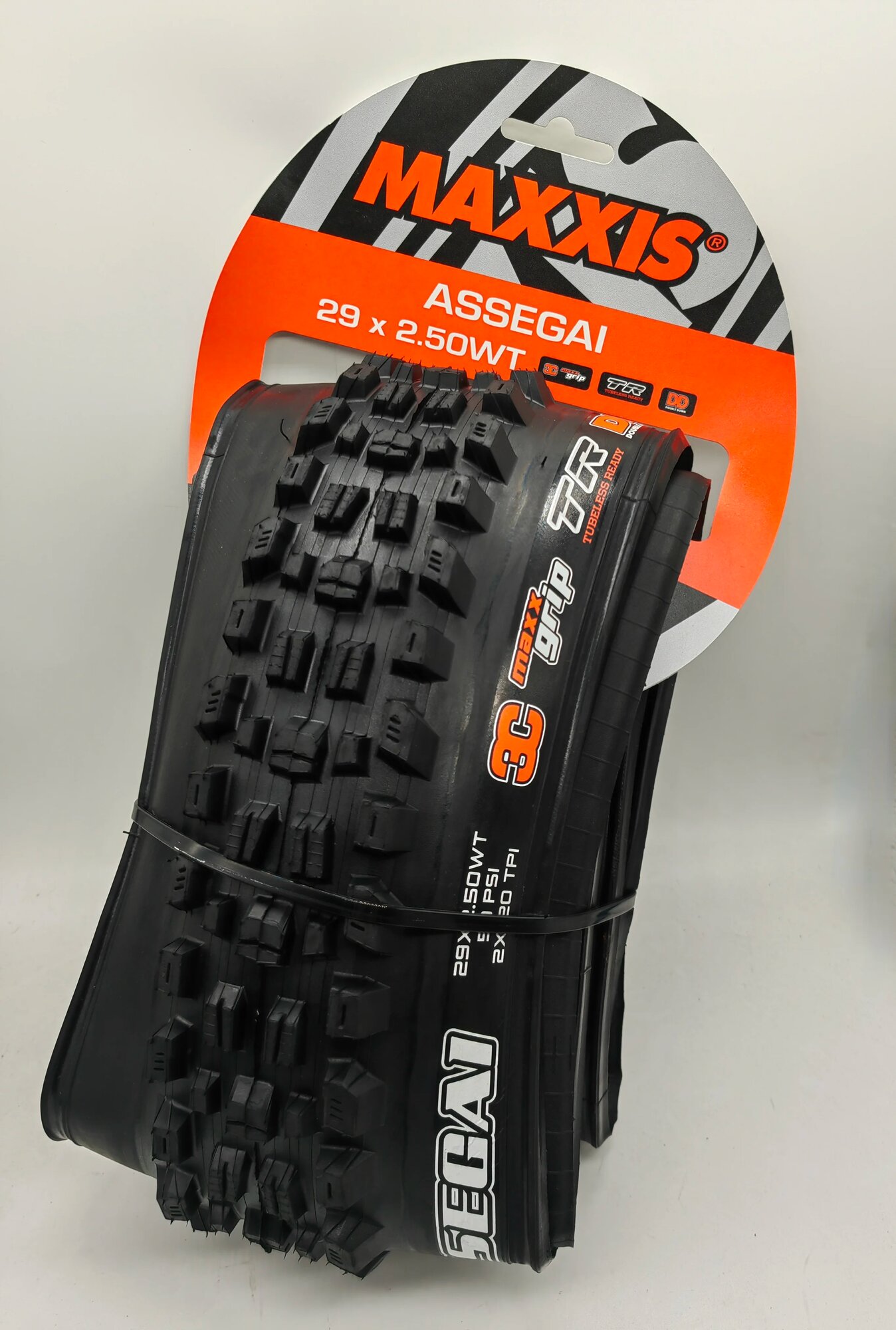 MAXXIS ASSEGAI Бескамерные шины для горных велосипедов 27,5/29 дюймов 29x2.5WT 3CG TR DD