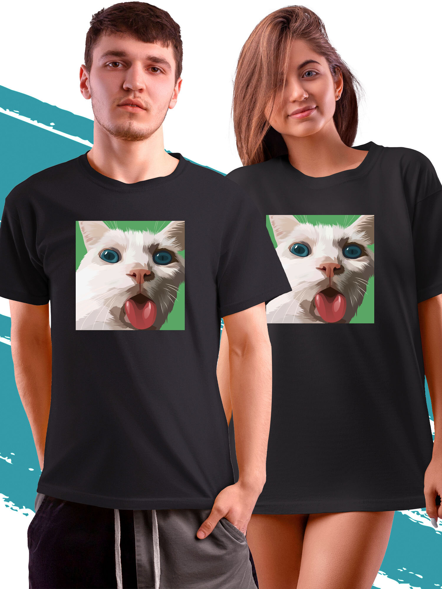 Футболка с котом