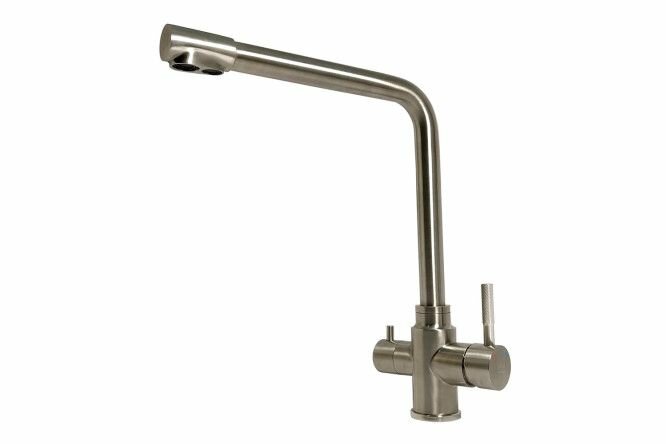 ARGO Смеситель для кухни под питьевую воду, SOLID d-35, нерж. сталь,