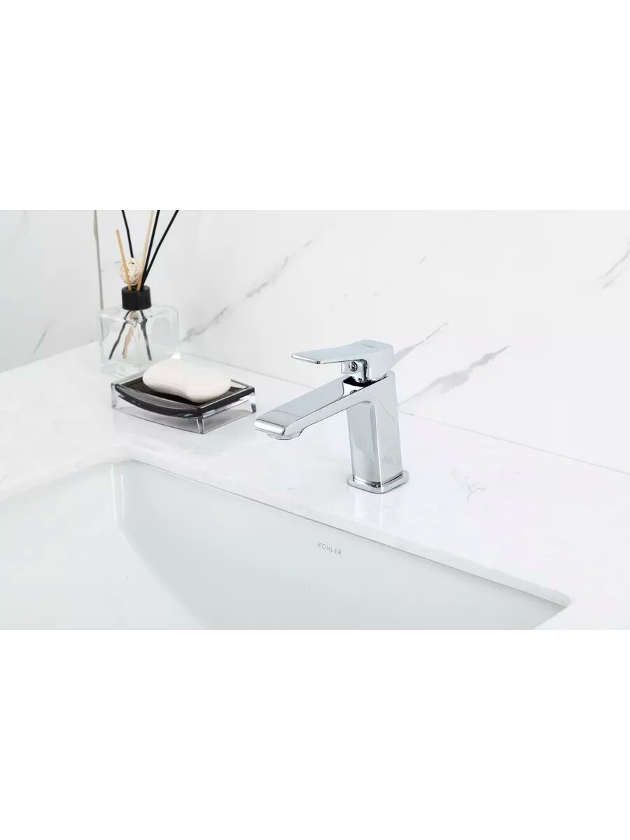 Смеситель для раковины фиксированный Frap F1084 цвет хром, латунь