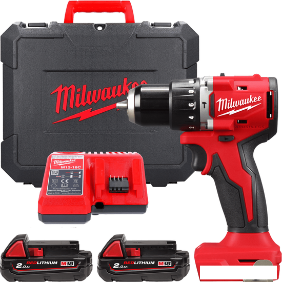 Дрель-шуруповерт Milwaukee M18 M18BLPDRC-202C 4933492822