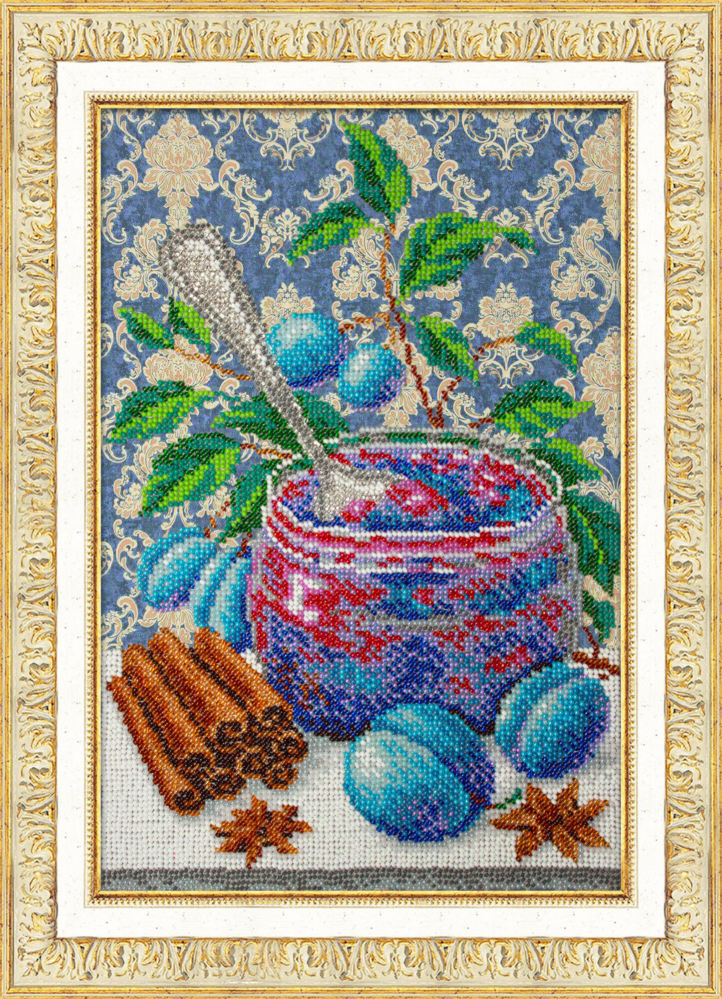 Набор для вышивания бисером "паутинка" Б-1309 Сливовое варенье