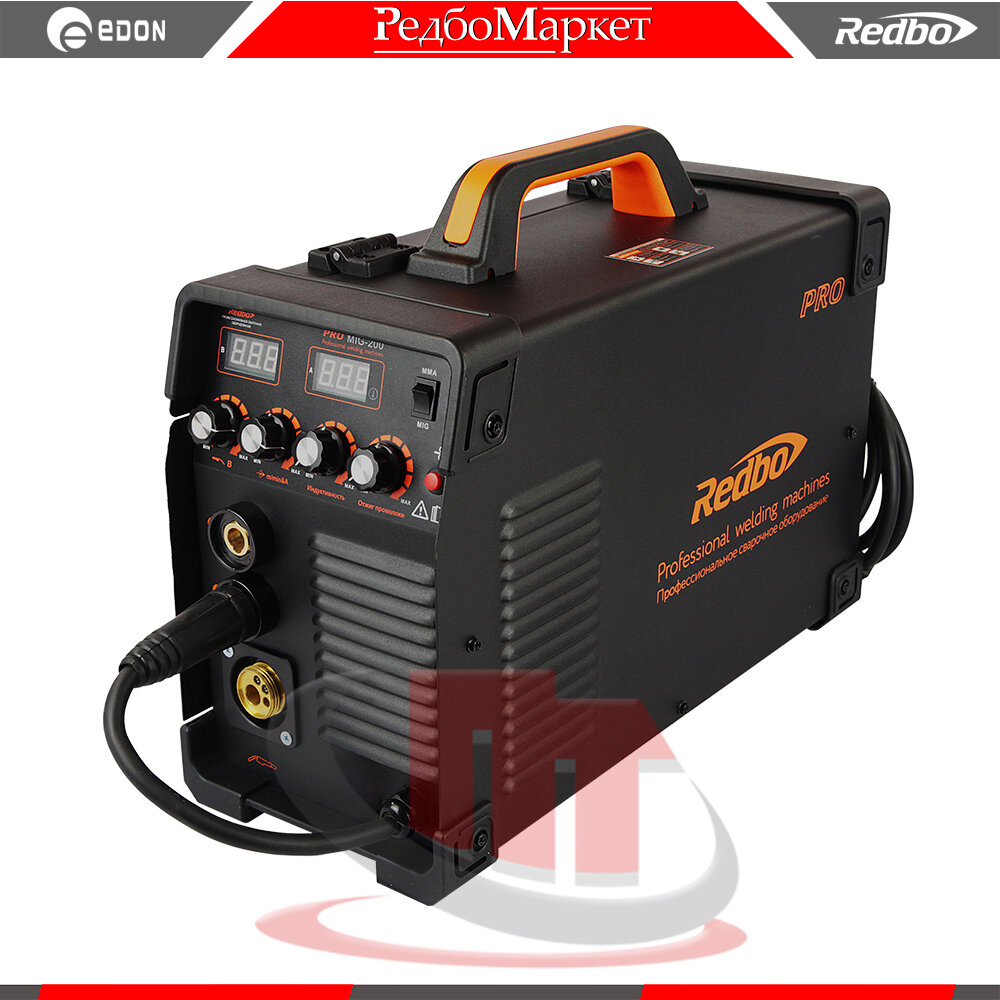 Сварочный полуавтомат инверторный Redbo PRO MIG-200 (3 in 1) new