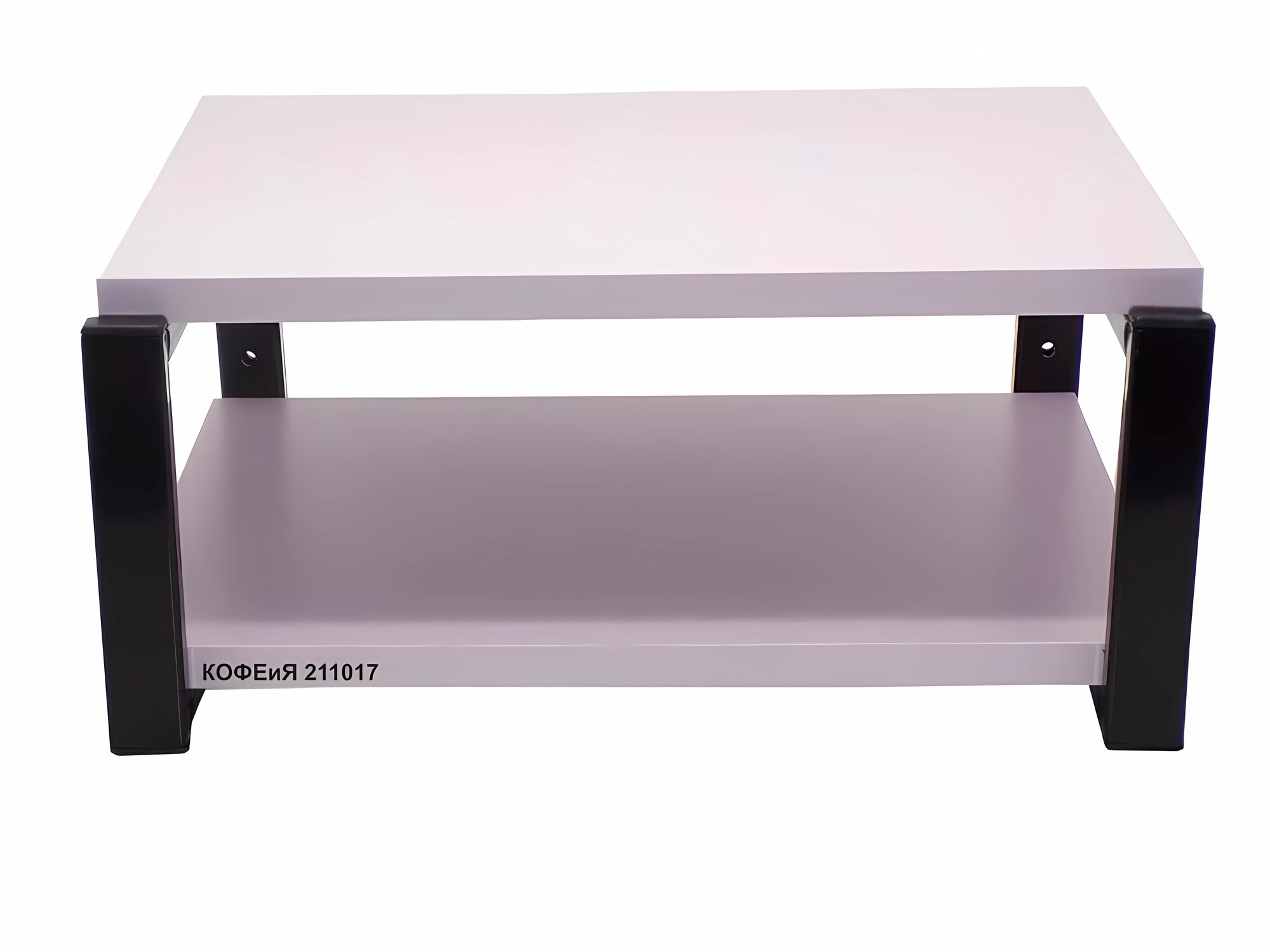 Полка для кофемашины GARROSS "SIBERIA 211017", две полки 30х40 см, высота 17 см, каркас чёрный, цвет полок лаванда