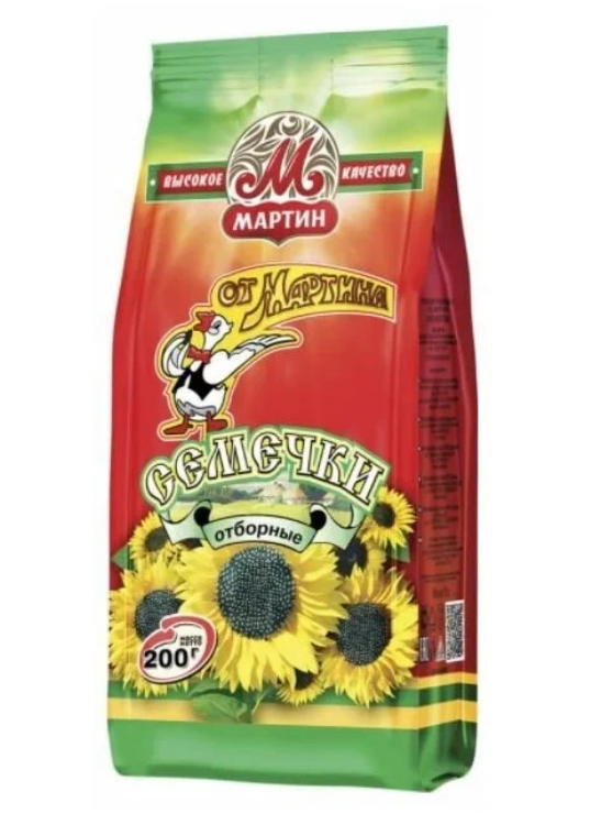 Семечки От Мартина Отборные, 200 гр