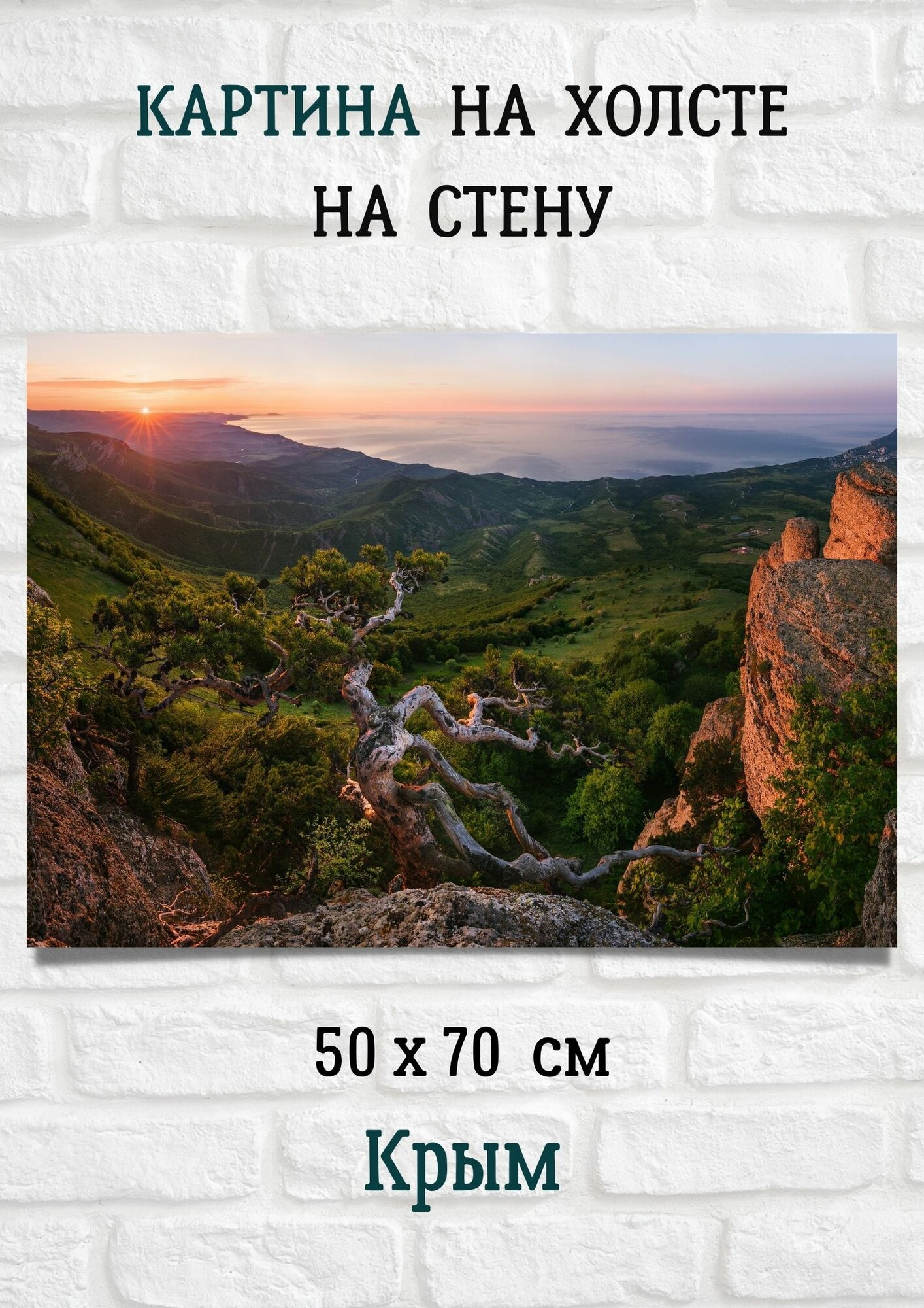 Картина интерьерная с природой Крымского полуострова - Крым